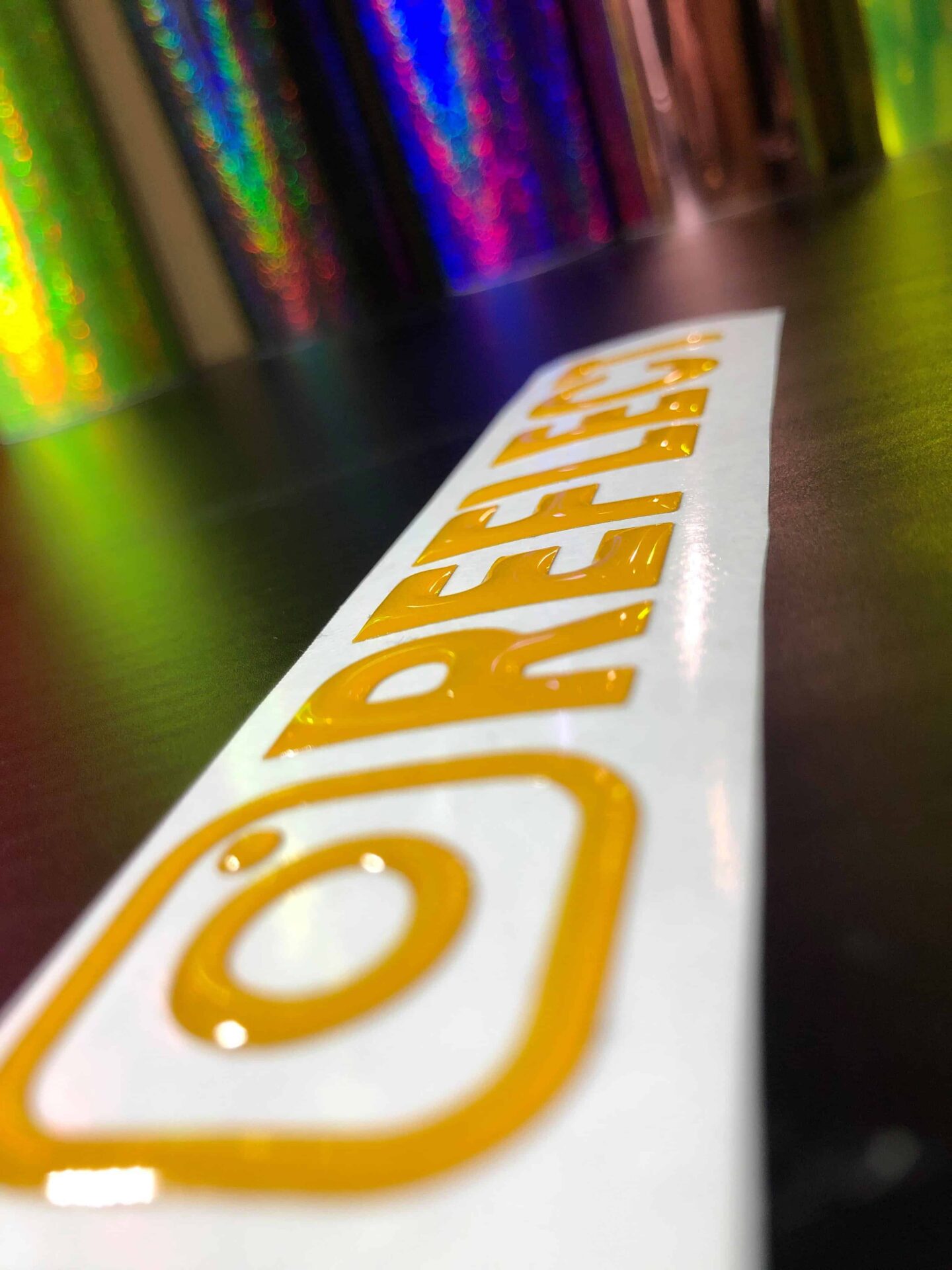 3D Sticker - Style 1 (Reflective) - DopeGraphics